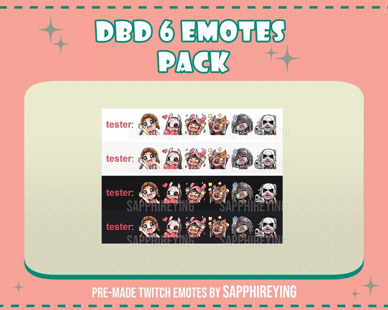 Ready to Use Pre-made Twitch / Discord Emotes- Dead by Daylight ...
