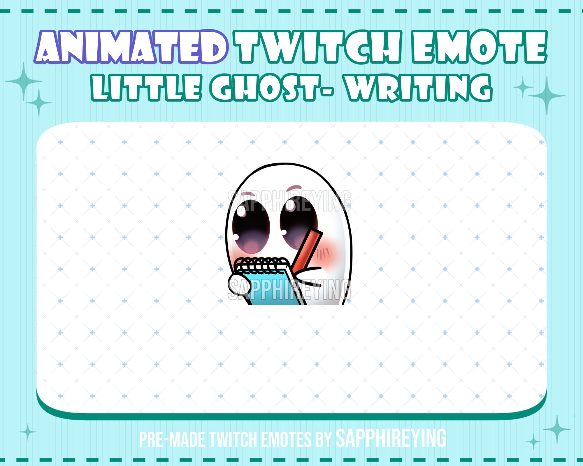 Ready to Use Animated Twitch / Discord Emote/ Alert Little Ghost ...