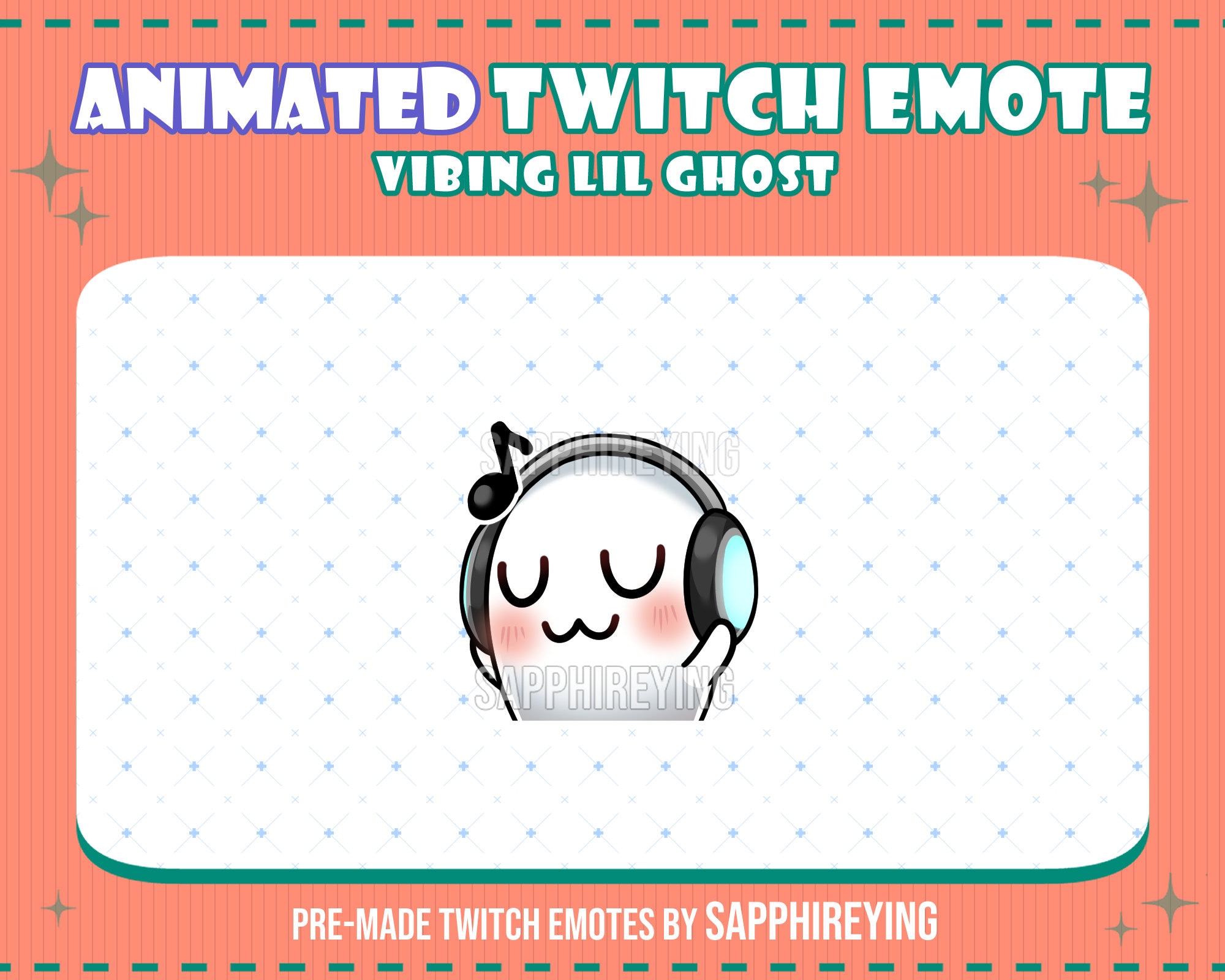 Emoticon animado de Twitch / Discord listo para usar Vibing - Etsy México