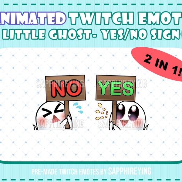 Yes and No Emote - Etsy