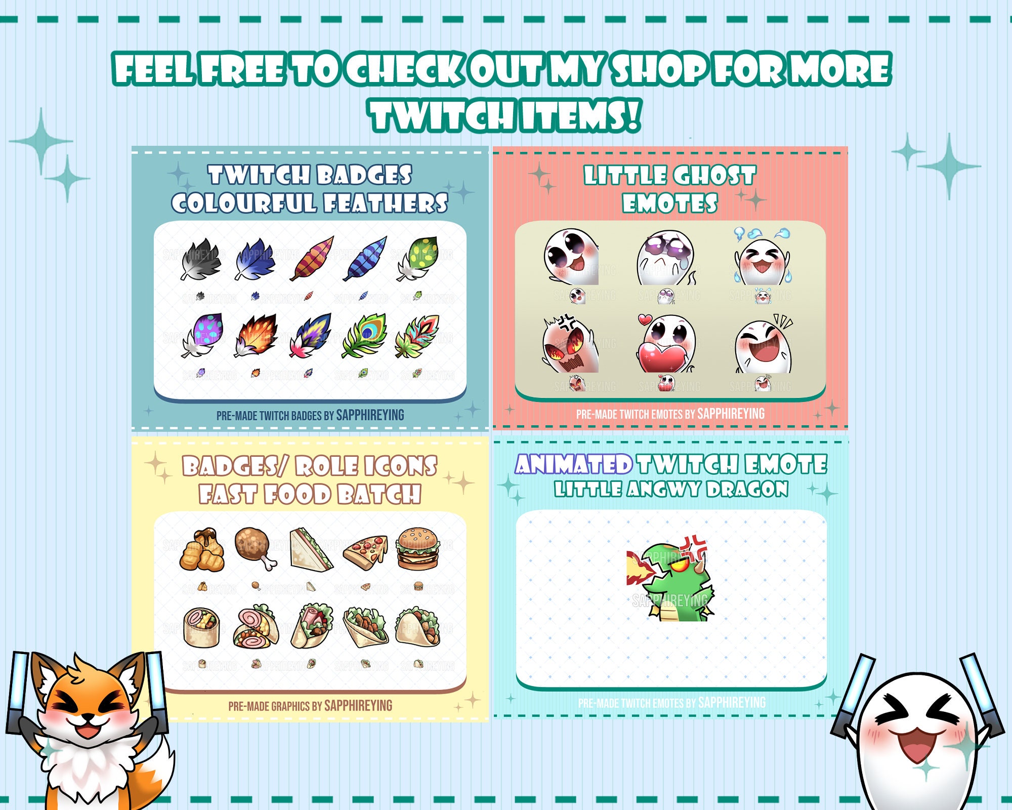 Ready to Use Pre-made Twitch Emotes- Potato Who Loves ASMR - Etsy