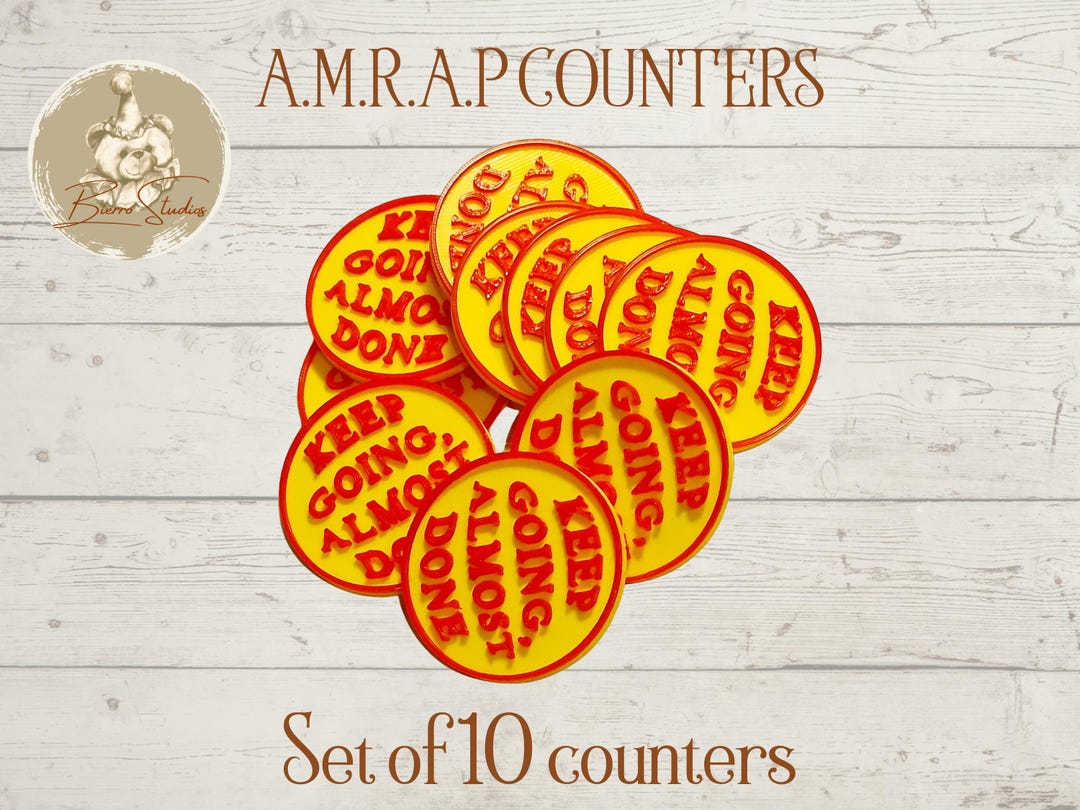 Crossfit Counters, Workout Round Counters, Fitness Gift - Set of 10 - Etsy