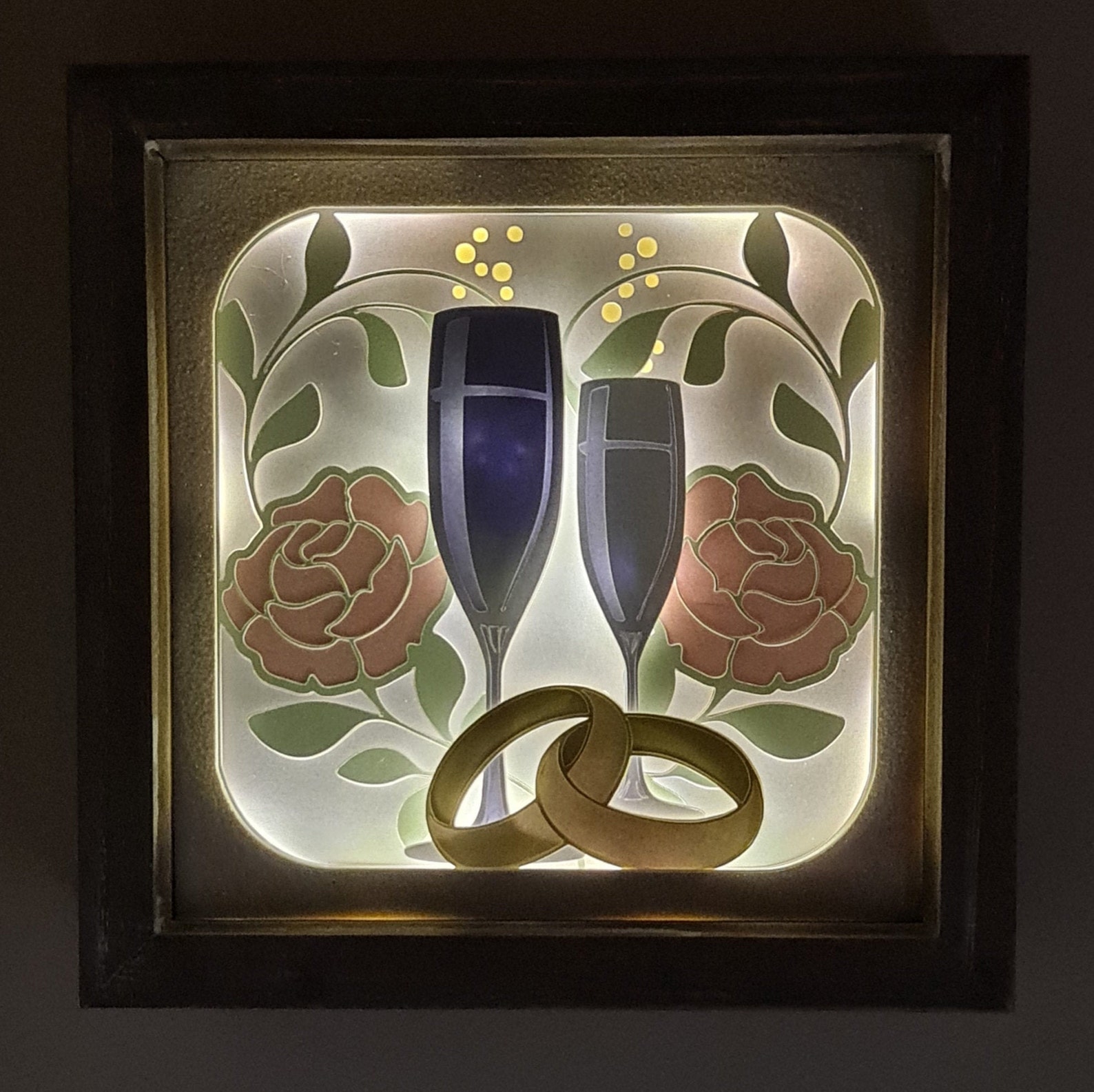 Wedding Themed,3d Shadow Box,light Box,light up Picture,night Light ...