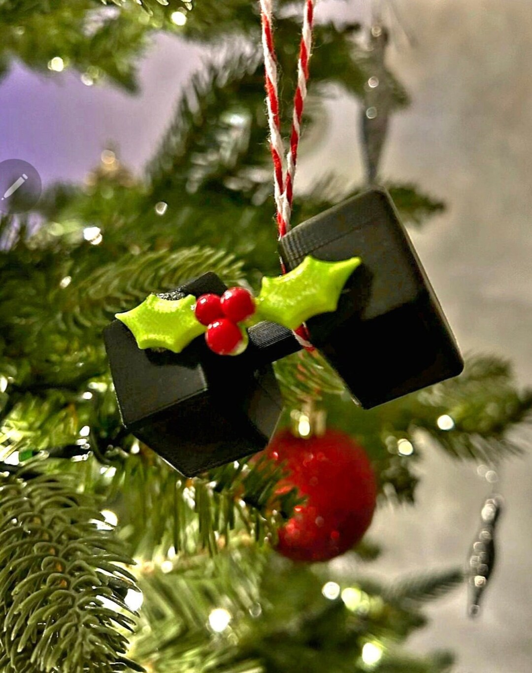 Dumbell Christmas Tree Decoration, Fitness, Crossfit, Weightlifter ...