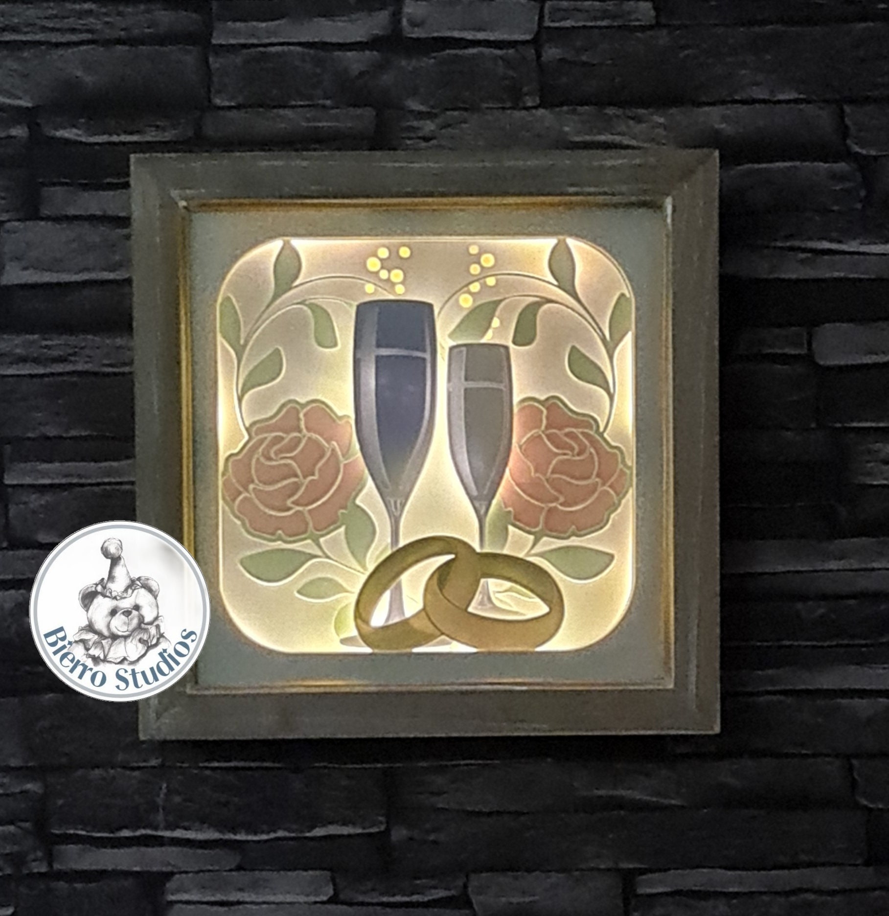 Wedding Themed,3d Shadow Box,light Box,light up Picture,night Light ...