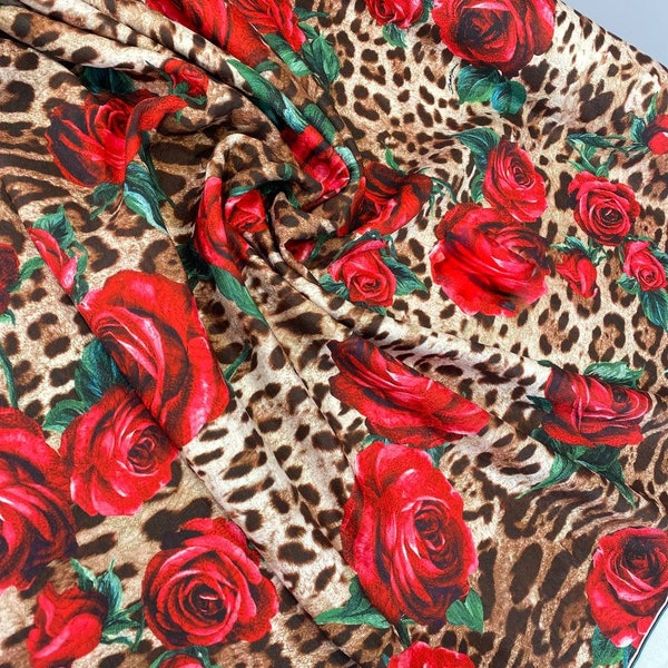 Cheetah Print Fabric - Etsy