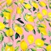 Majolica Design Lemon Print Cotton Fabric by the Yard, Italian Fashion ...