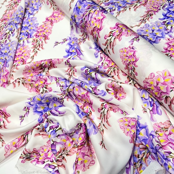 Fabric Italian Printed Crepe - Etsy