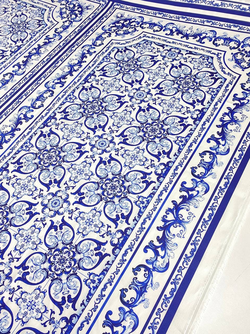 Majolica Print Italian Cotton Fabric Sicilian Print Fabric - Etsy