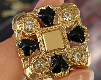 Gold Square Buttons - Etsy