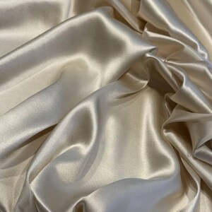 Natural Silk Fabric by the Yard in Powder Shade, Italian Premium Alta ...