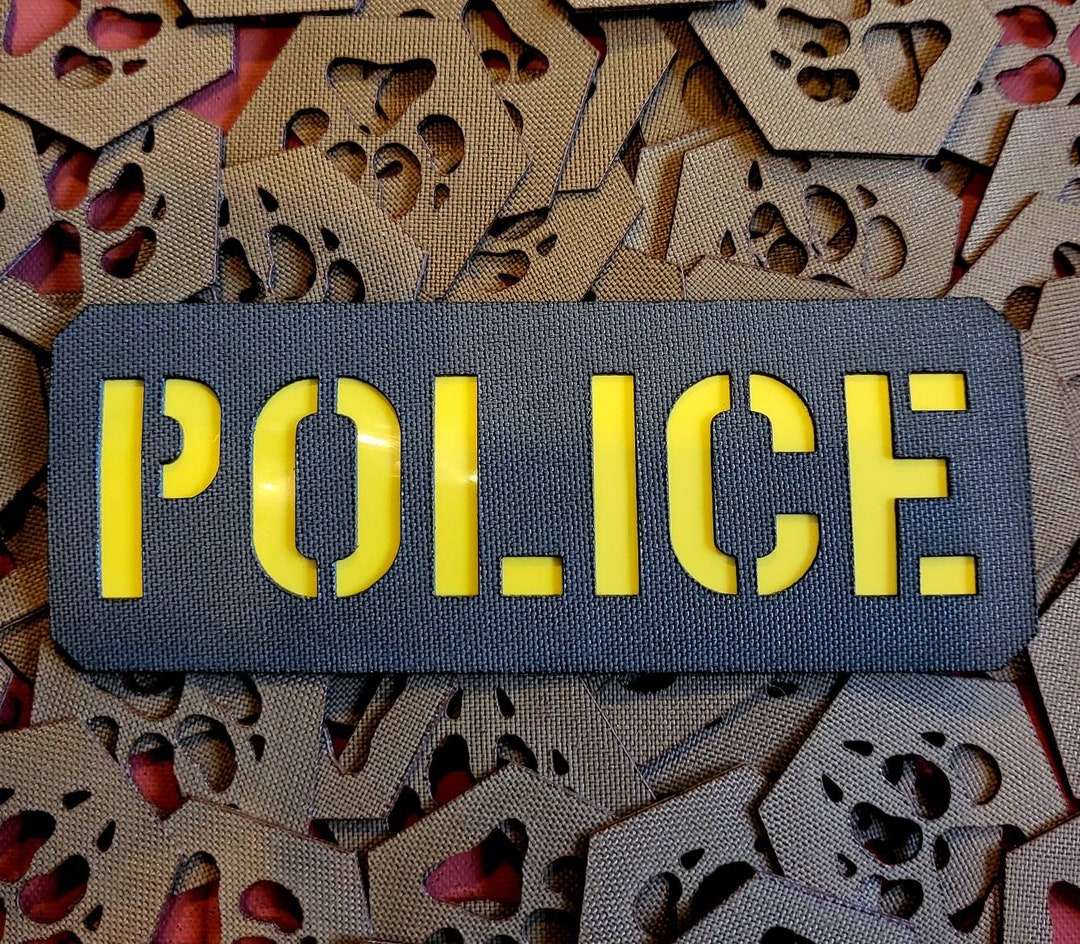 POLICE Lasercut Patch - Etsy