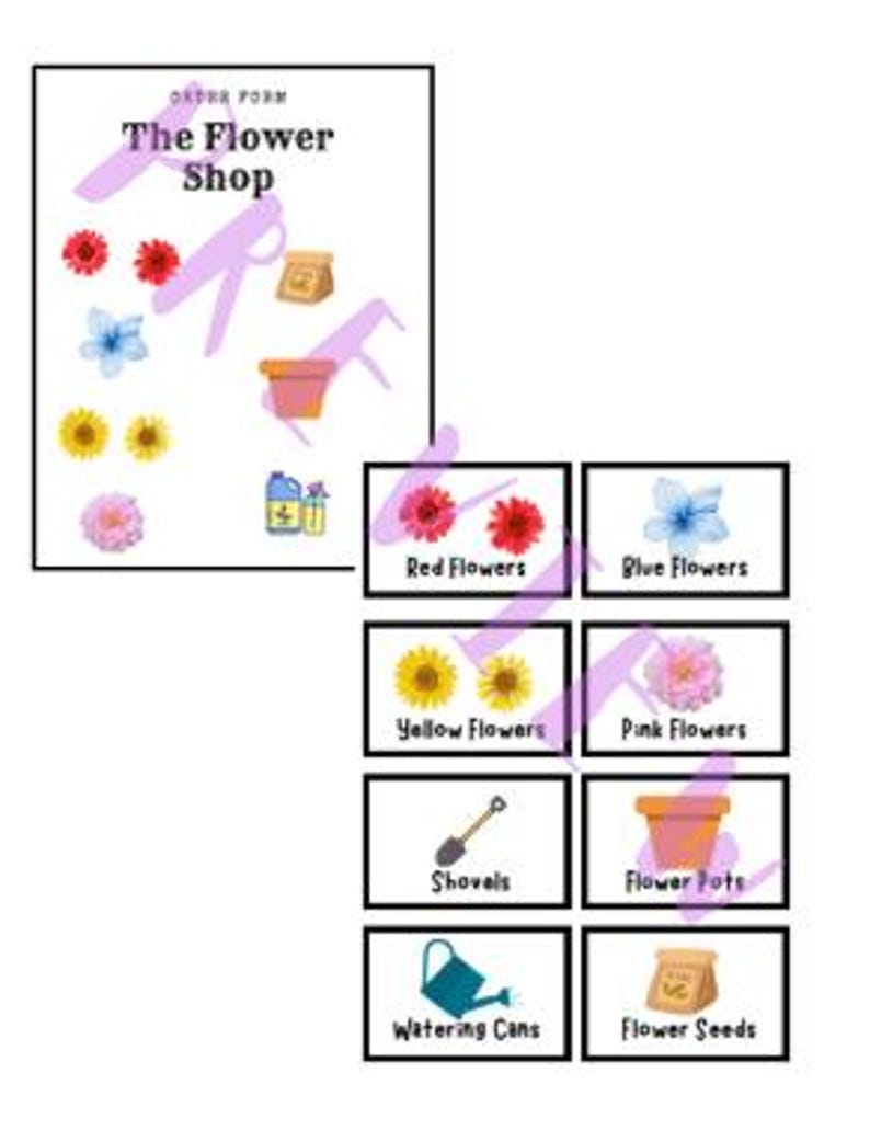 Flowershop Dramatic Play Labels | Preschool & Kindergarten Pretend Play ...