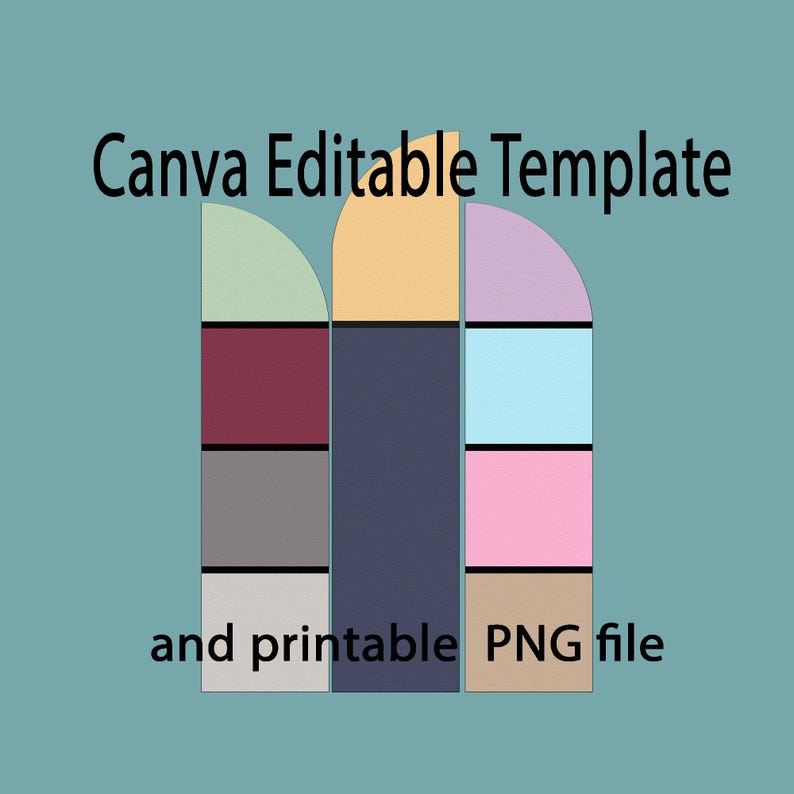 Hobby Lobby Wood Arched Panel Backdrop Canva Editable Template DIY - Etsy