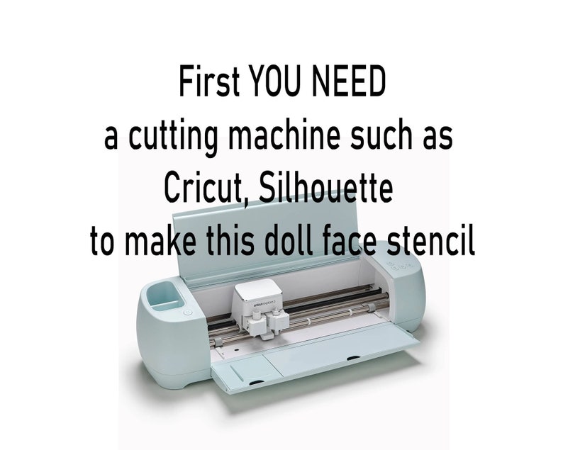 Doll Face Stencil for Painting Rag Doll Face Template SVG Cut File - Etsy