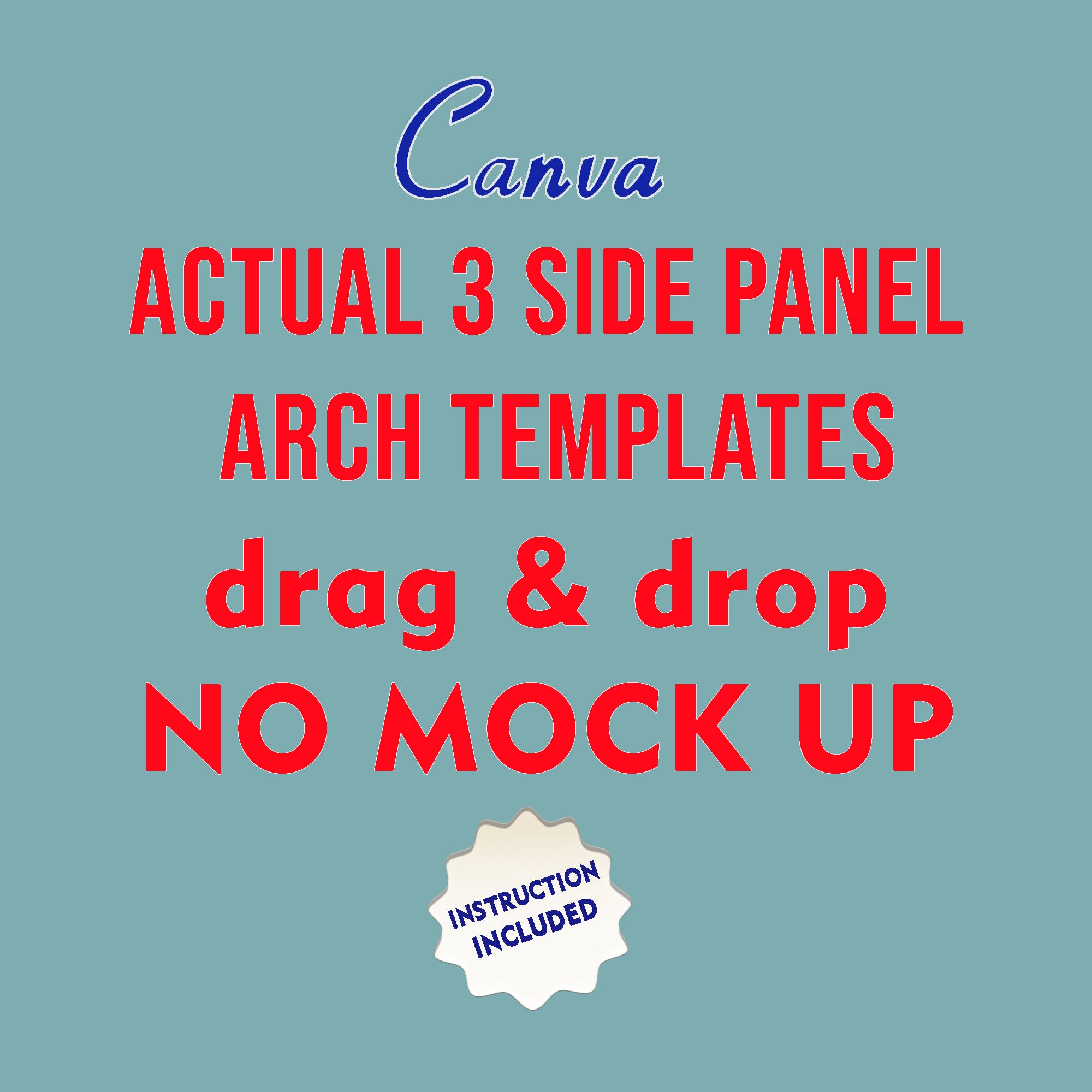 Hobby Lobby Wood Arched Panel Backdrop Canva Editable Template DIY - Etsy