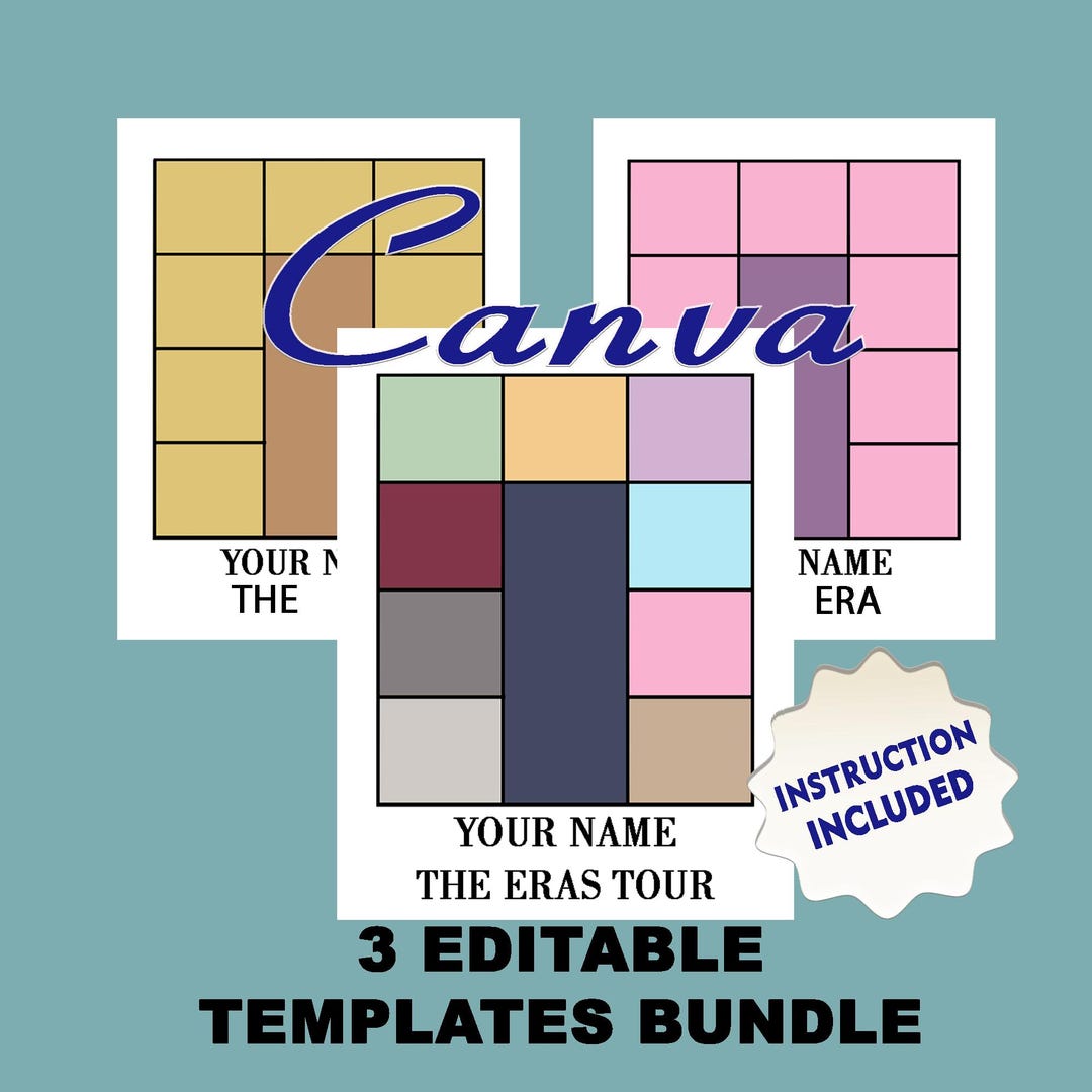Eras Tour Poster Editable Template Canva Eras Poster Custom - Etsy ...