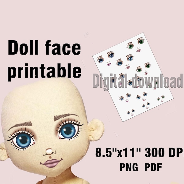 Rag Doll Face - Etsy