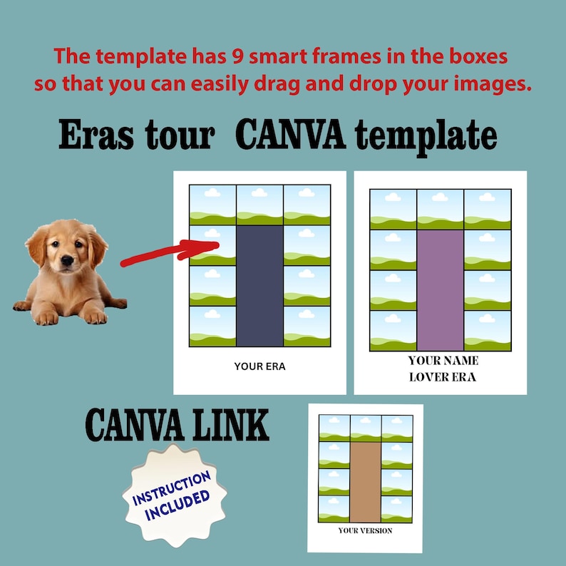 Eras Tour Poster Template Canva Editable - Etsy