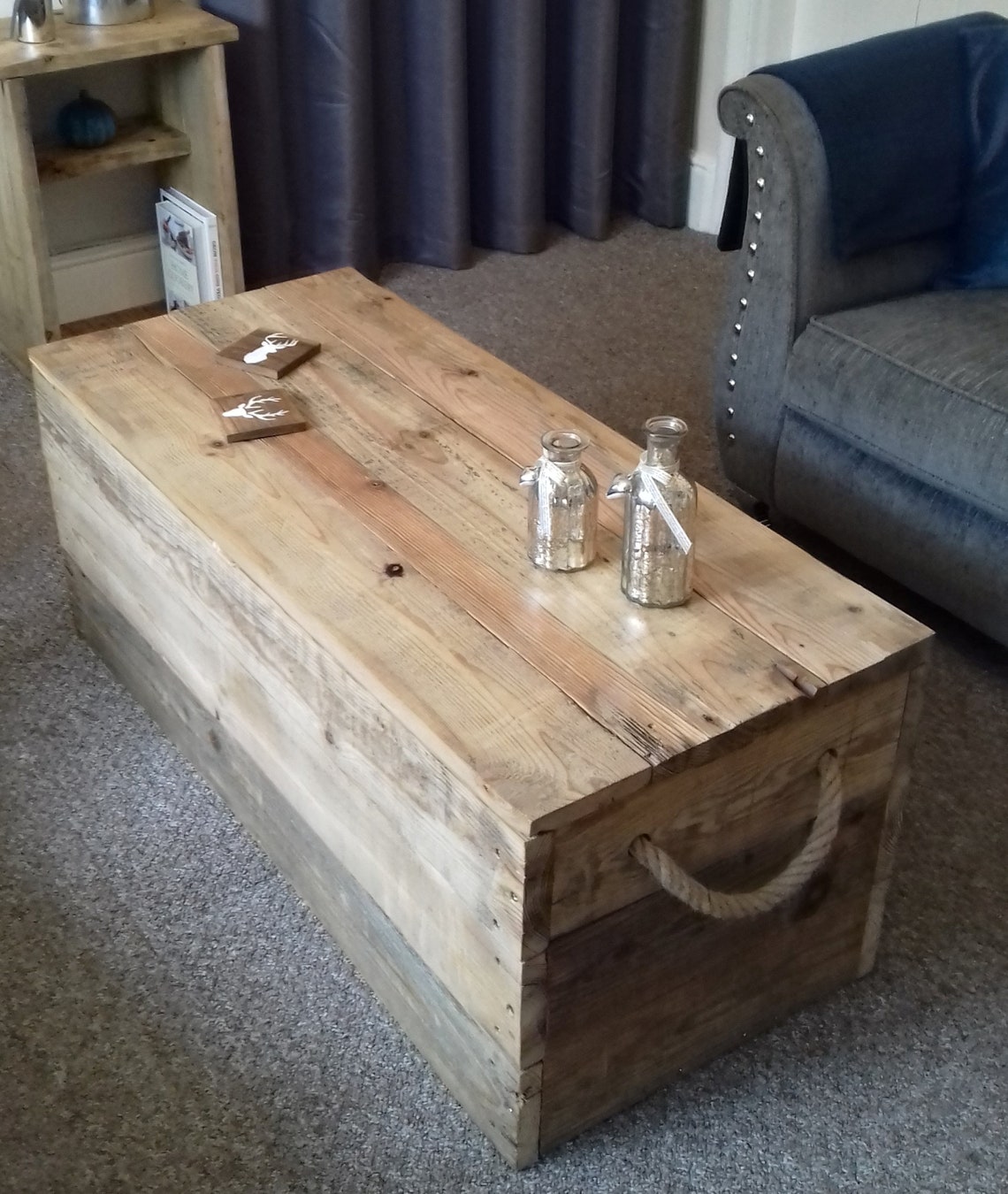 Rustic Wooden Storage Box Custom Orders Taken Blanket Box - Etsy UK