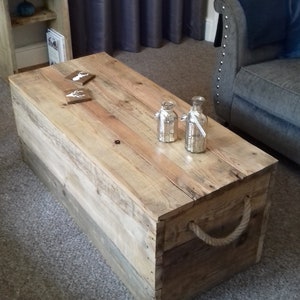 Rustic Wooden Storage Box - Custom Orders Taken - Blanket Box, Storage ...