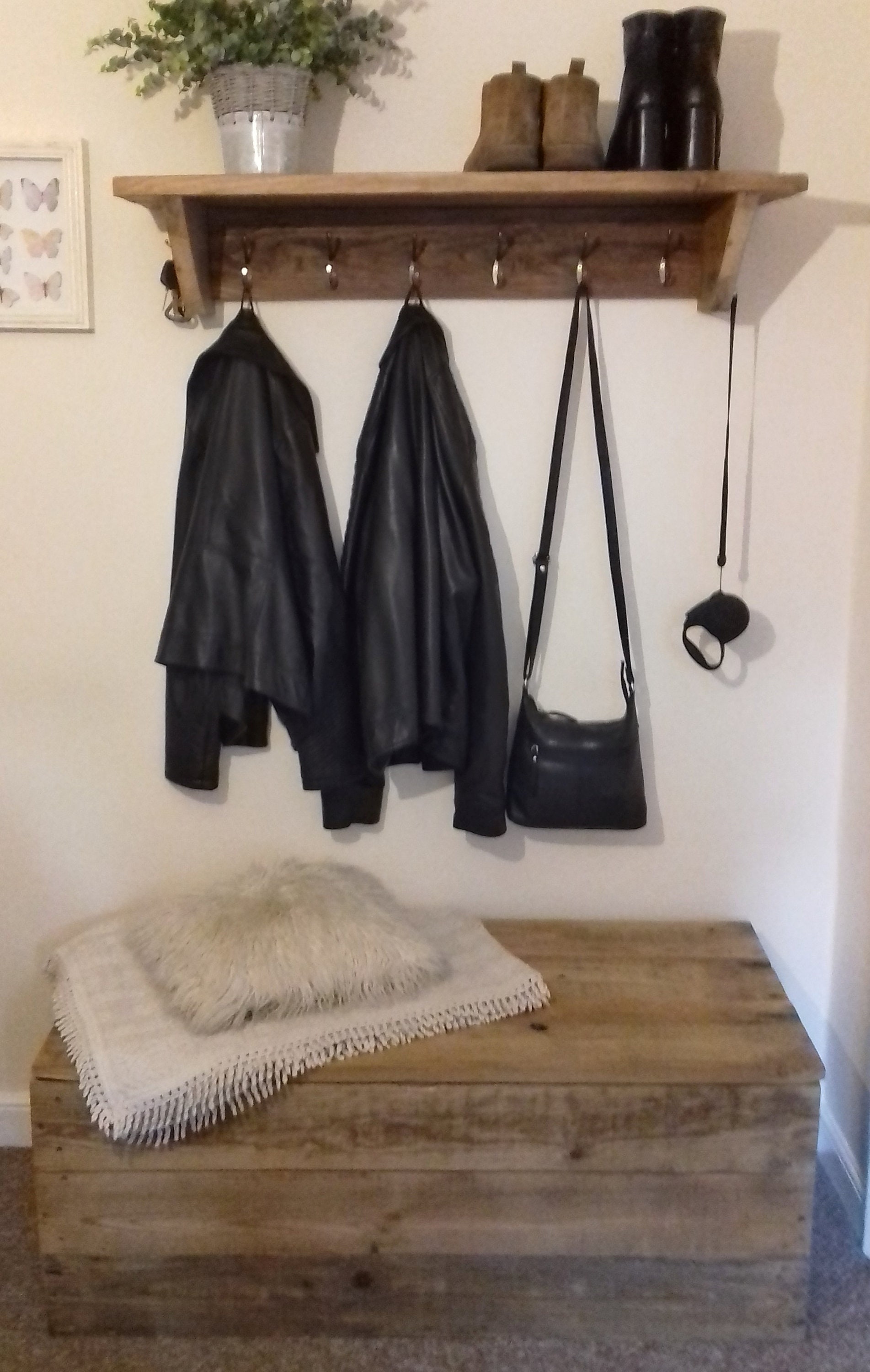 Rustic Wooden Storage Box - Custom Orders Taken - Blanket Box, Storage ...