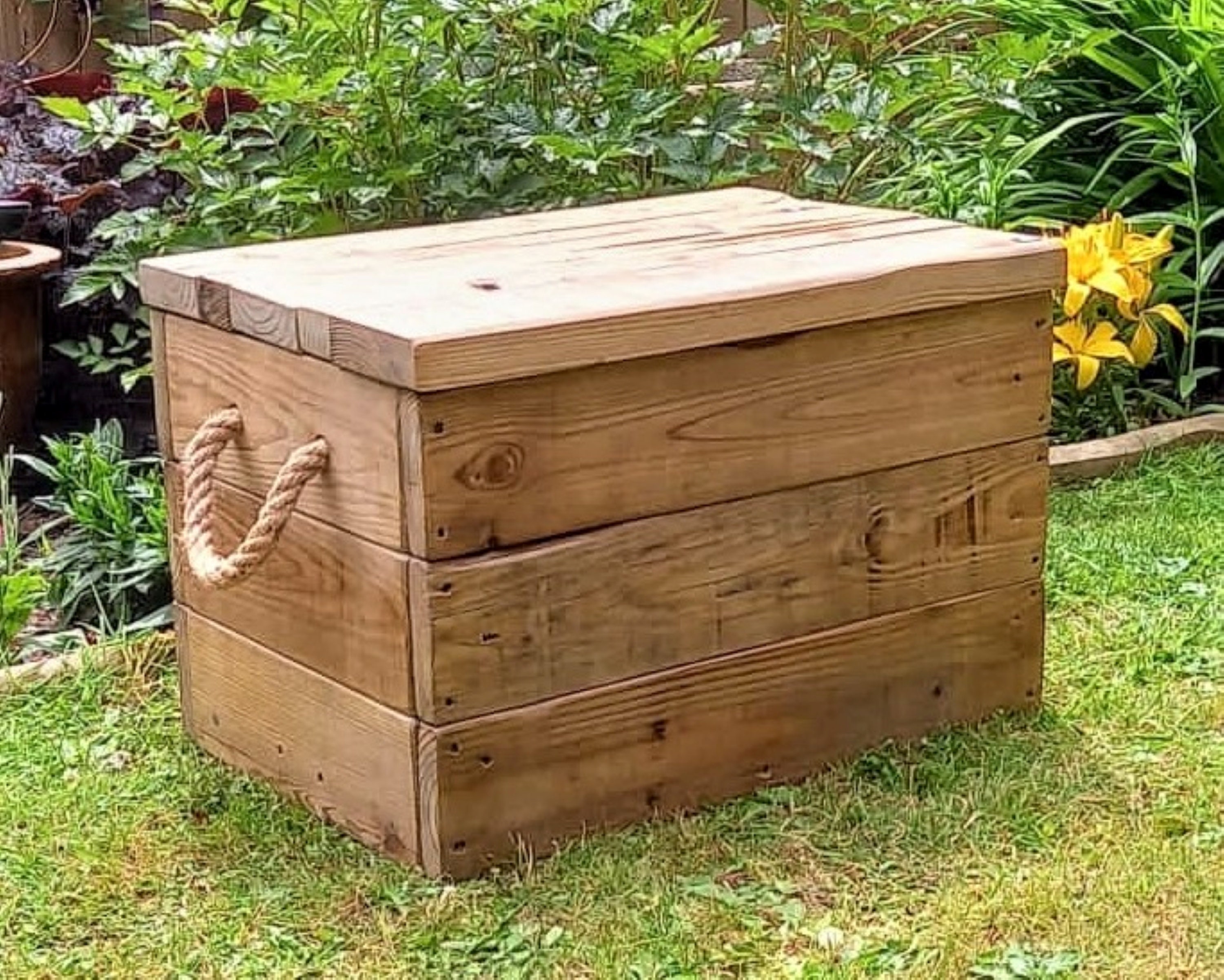 Rustic Wooden Storage Box - Custom Orders Taken - Blanket Box, Storage ...