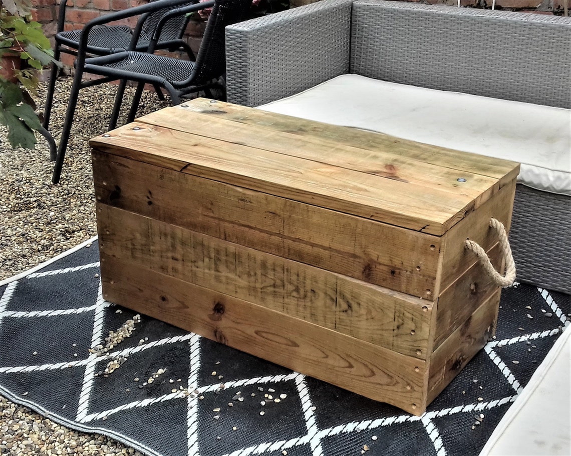 Rustic Wooden Storage Box Custom Orders Taken Blanket Box - Etsy UK