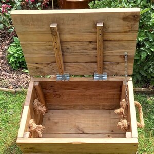 Rustic Reclaimed Wood Storage Box – Blanket Chest, Storage Bench - Etsy