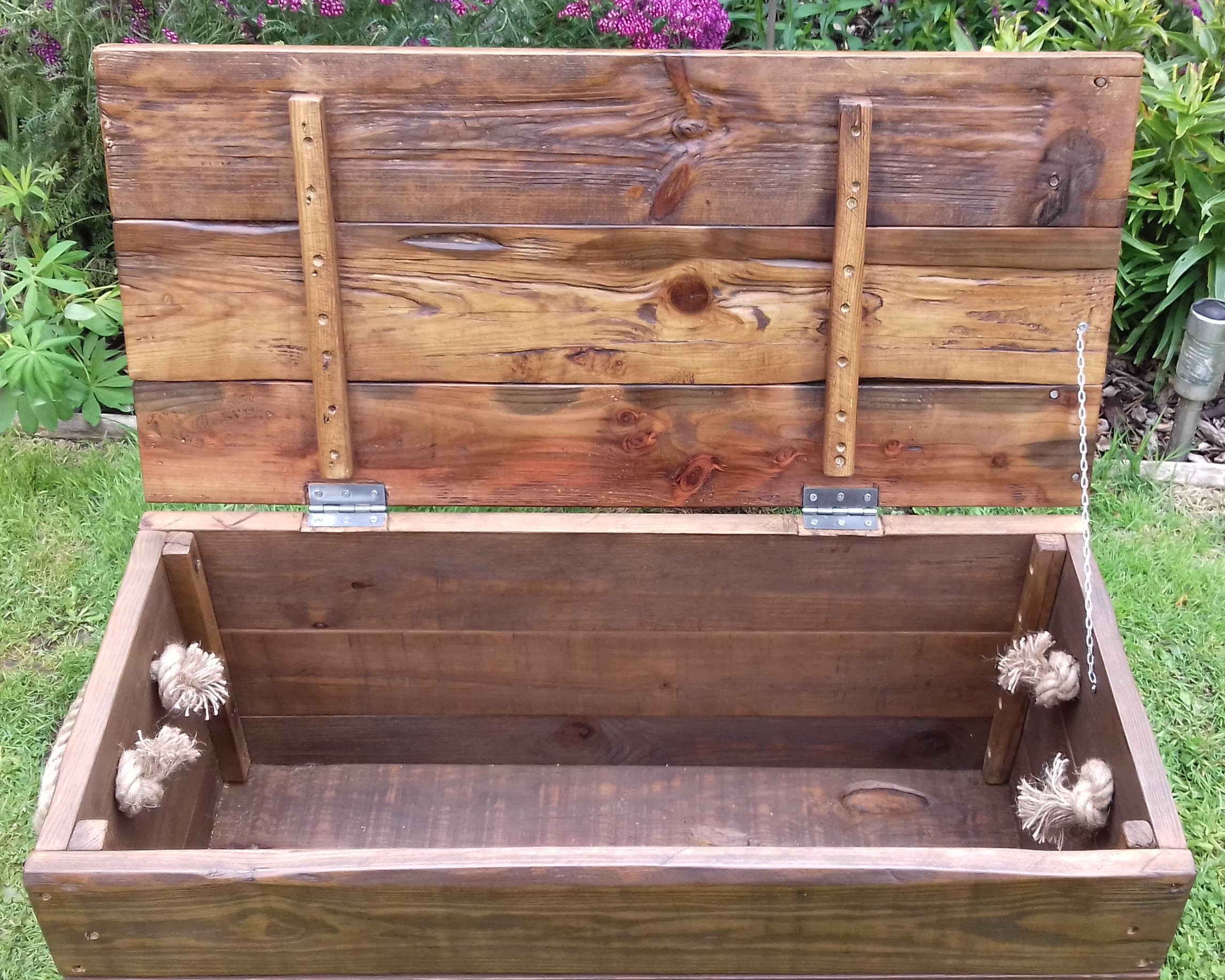 Rustic Dark Oak Wooden Storage Box - Custom Orders Taken - Blanket Box ...