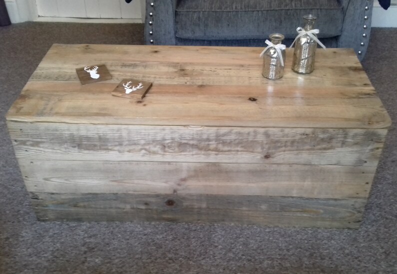 Rustic Wooden Storage Box - Custom Orders Taken - Blanket Box, Storage ...