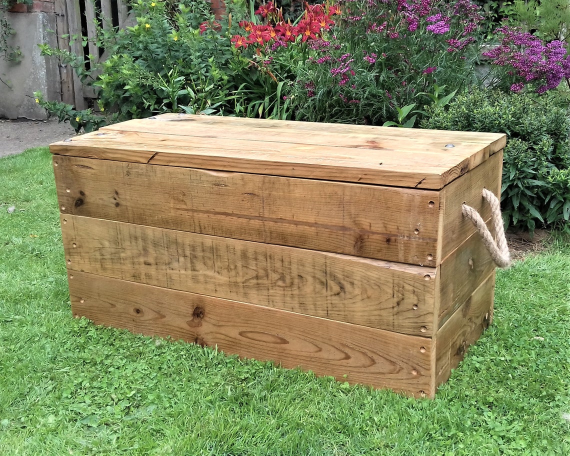 Rustic Wooden Storage Box Custom Orders Taken Blanket Box - Etsy UK