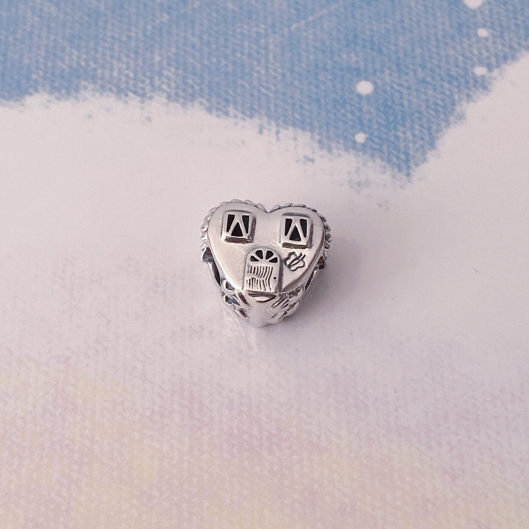 Heart House Happy Place Charm,925 Sterling Silver Charm for Bracelet ...