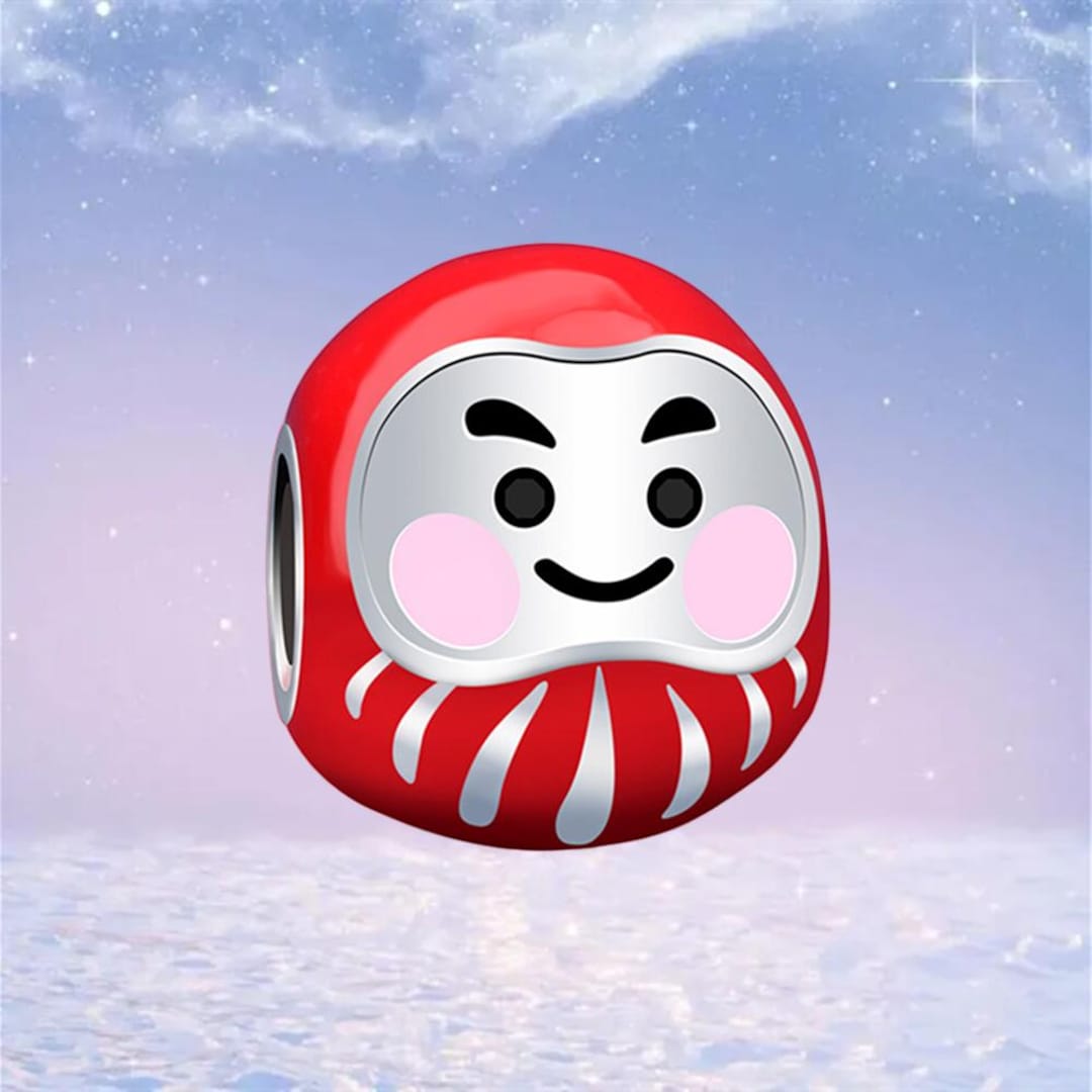 Red Daruma Doll Charm,925 Sterling Silver Charms Fit Pandora Bracelet ...