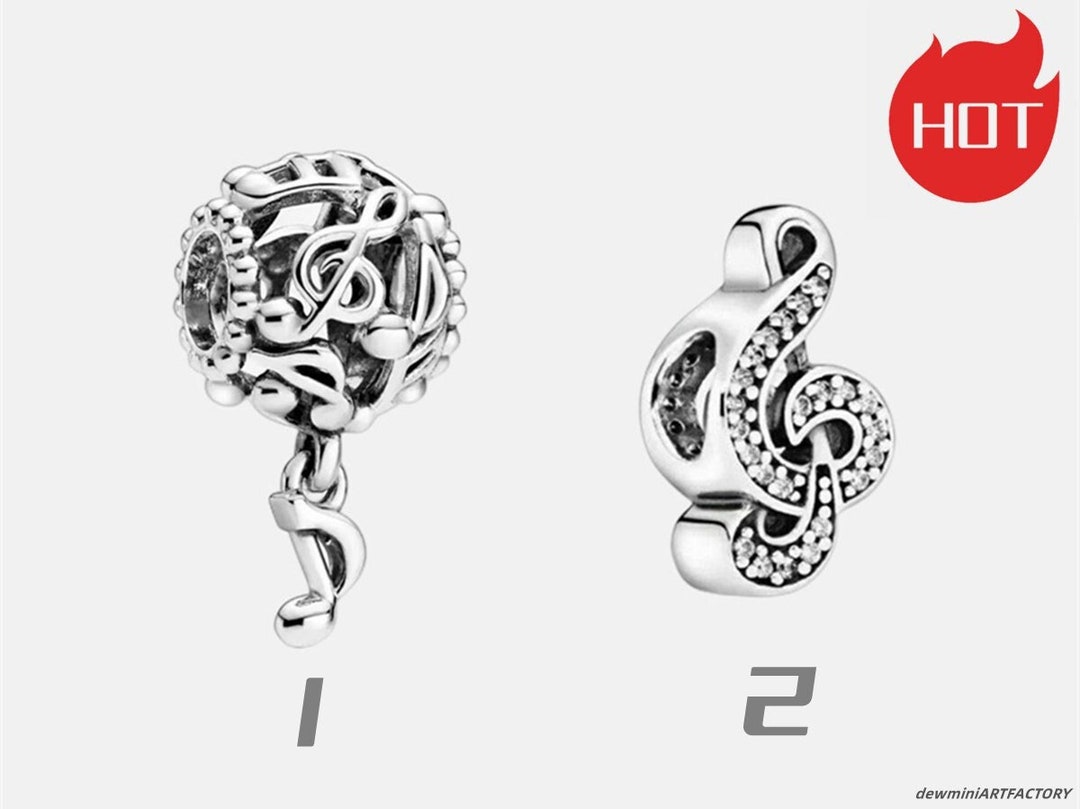 Music Notes Charm,925 Sterling Silver Charm for Bracelet,necklace ...