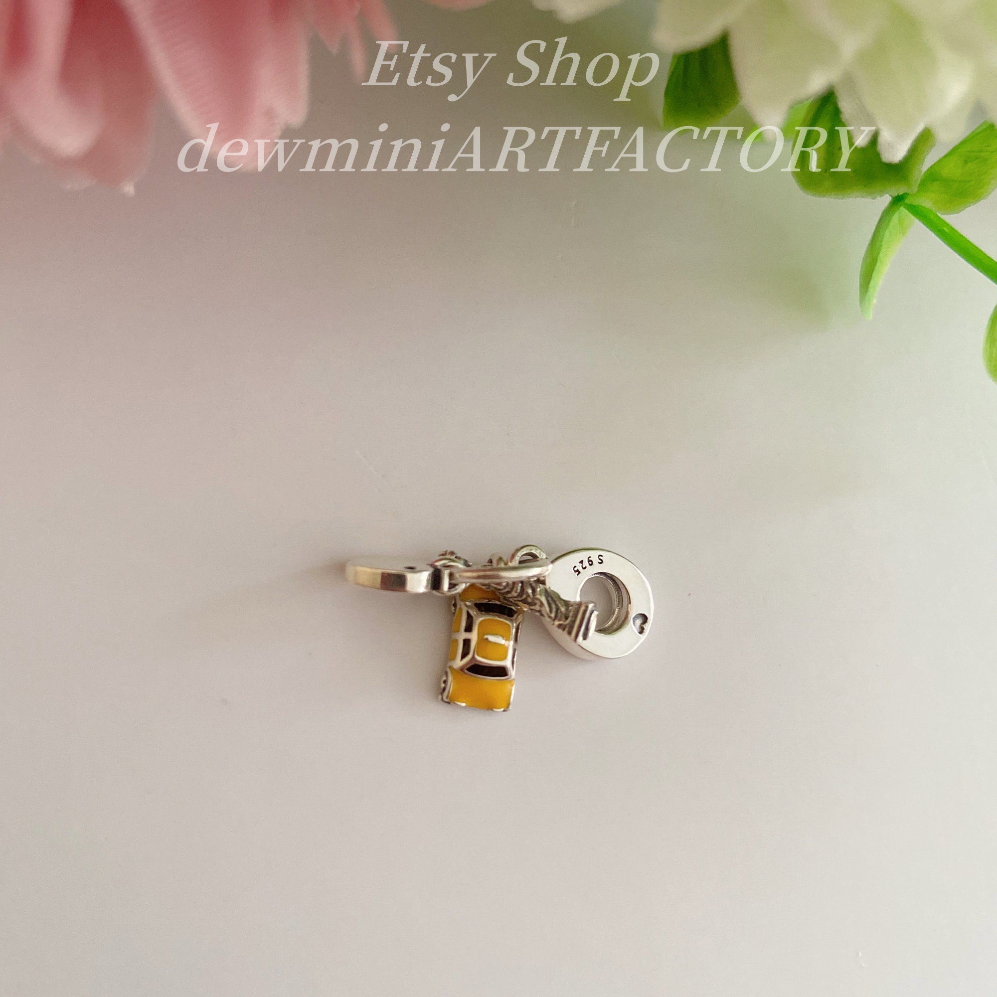 Symbols of New York City Dangle Charm925 Sterling Silver - Etsy