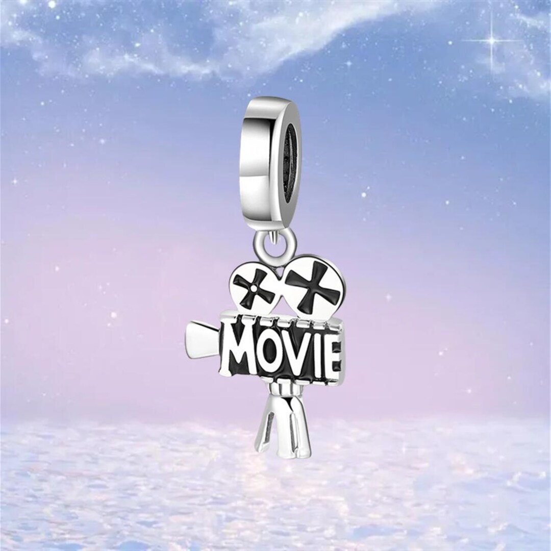 Movie Camera Charm,925 Sterling Silver Movie Projector Charms for ...