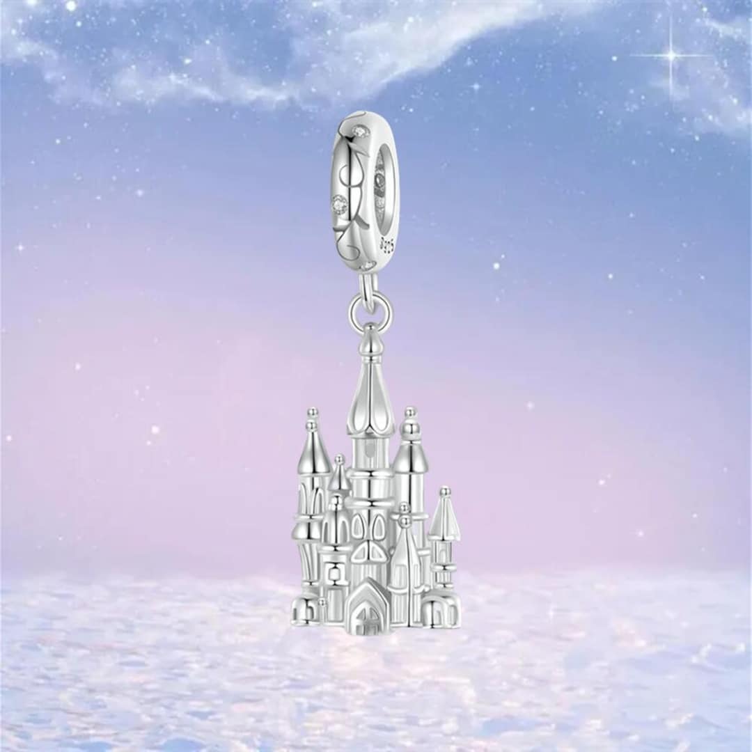 Magic Castle Dangle Charm,princess Castle Charm,925 Sterling Silver ...