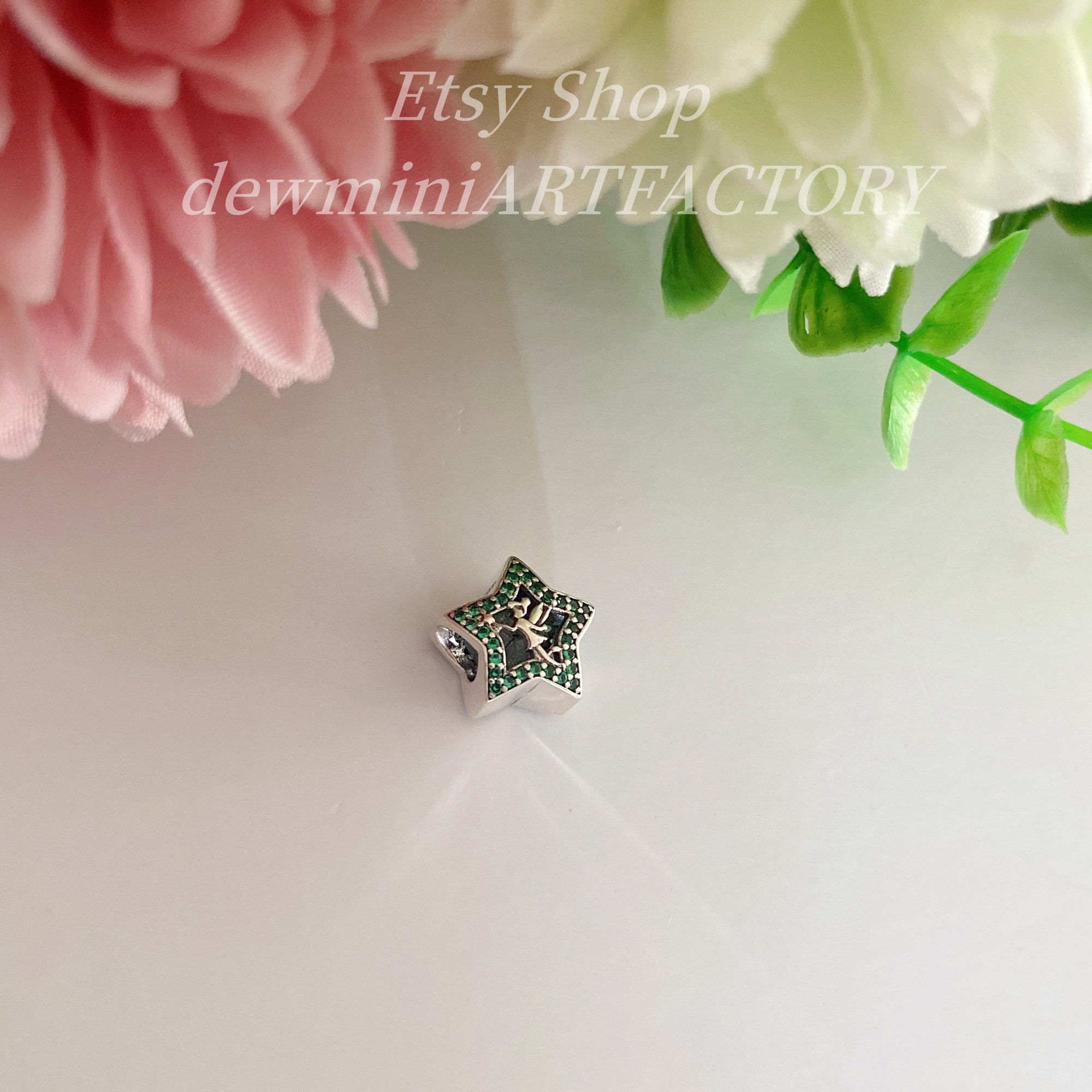 Tinker Bell Star Charm,925 Sterling Silver Charm for Bracelet,necklace ...