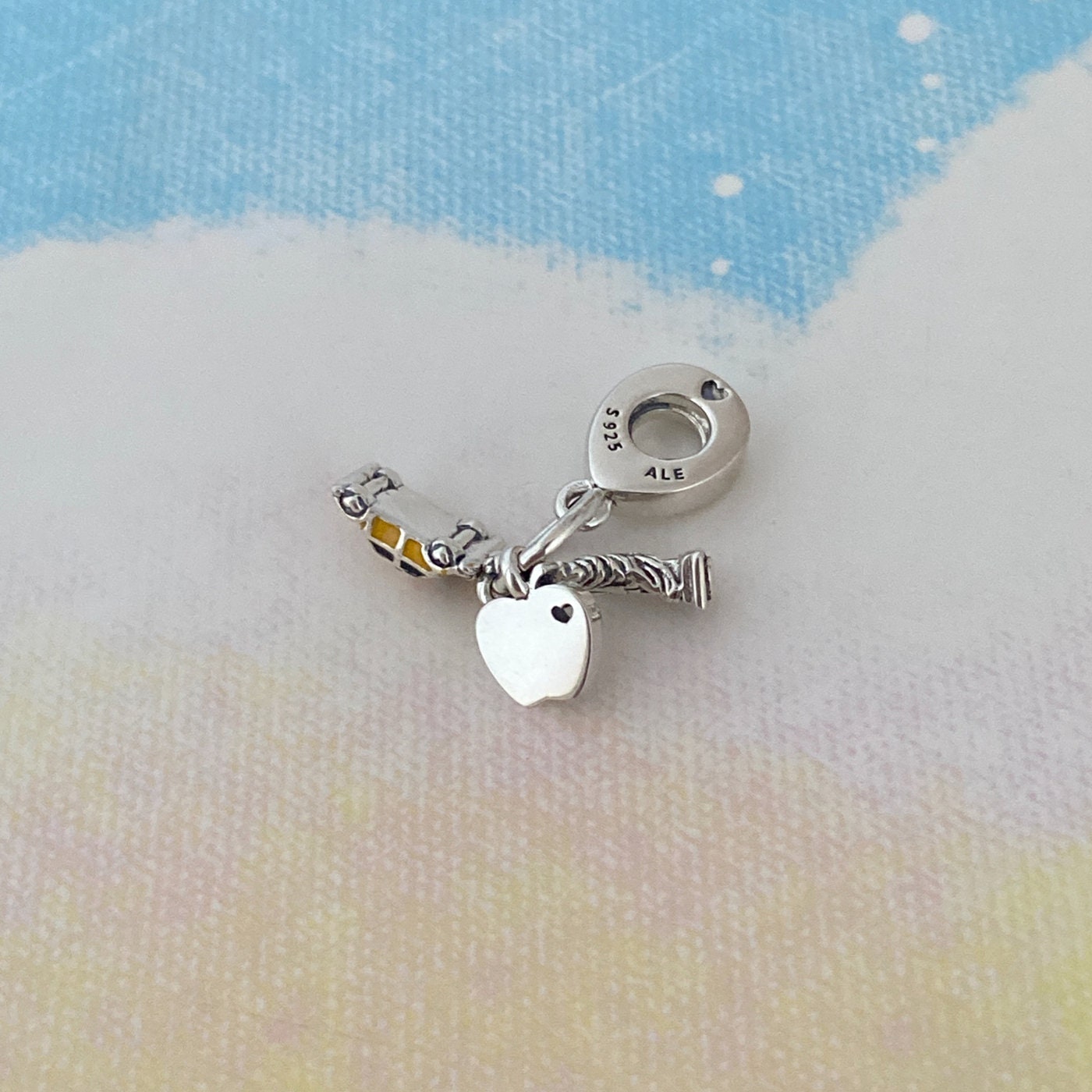 Symbols of New York City Dangle Charm,925 Sterling Silver Charm for ...