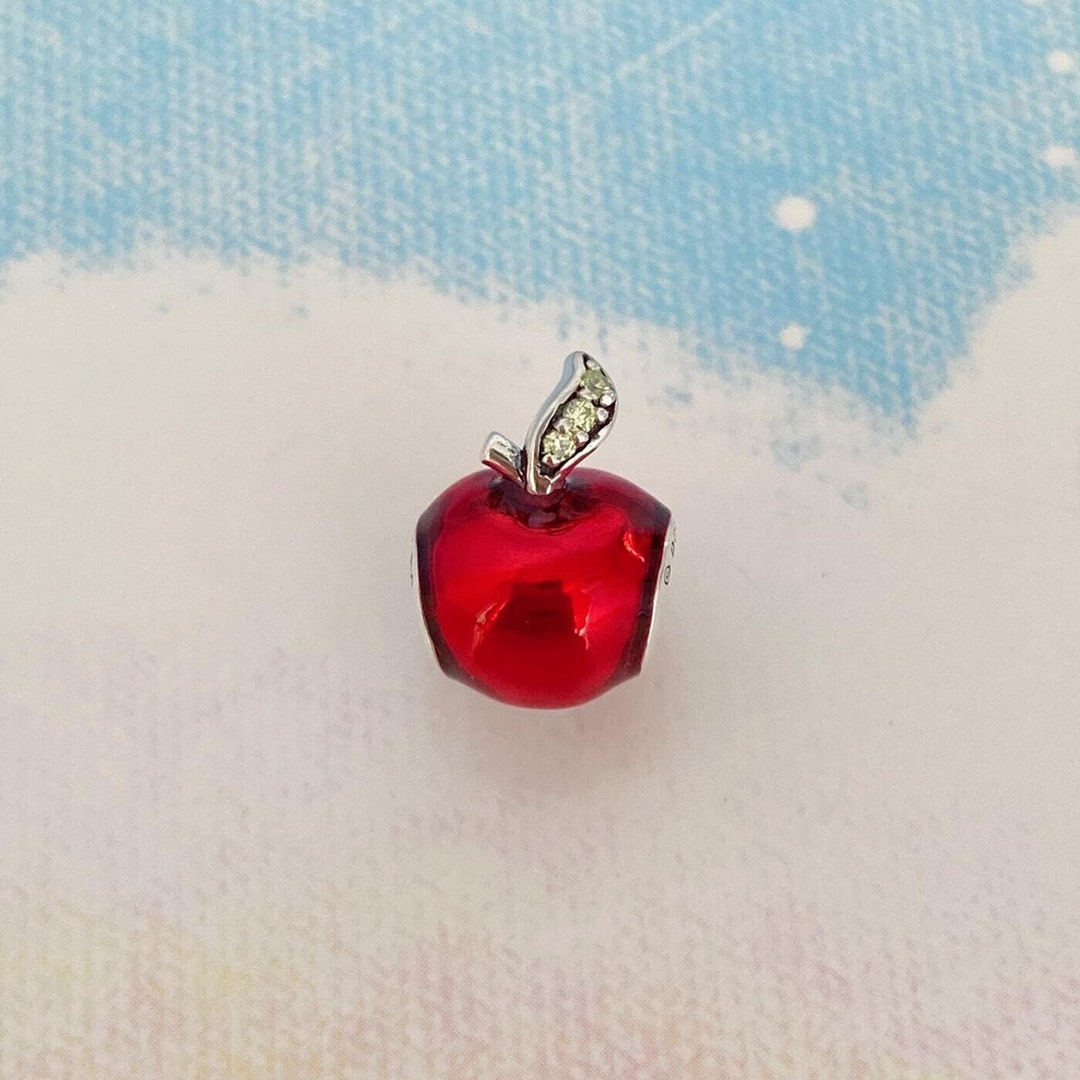 Snow White Red Apple Charm,925 Sterling Silver Charm for Bracelet ...