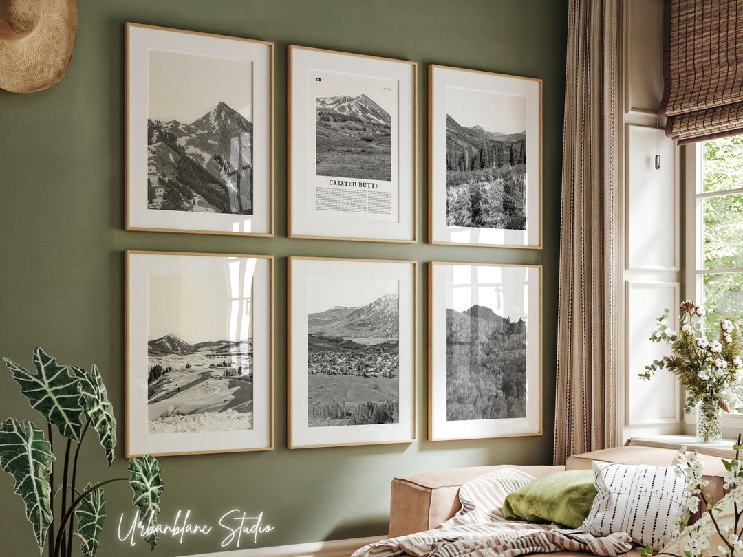 Crested Butte Prints Set of 6 | Crested Butte Mountain Resort | Kebler ...