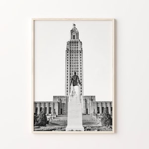 Louisiana Black and White Prints Set: Photo Gallery, Map (digital ...
