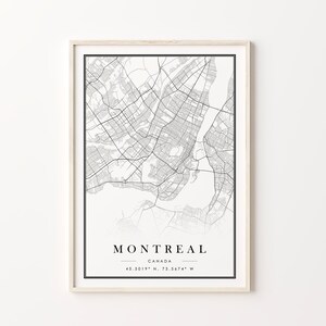 Montreal City Prints, Montreal Black and White Prints Set of 6 ...
