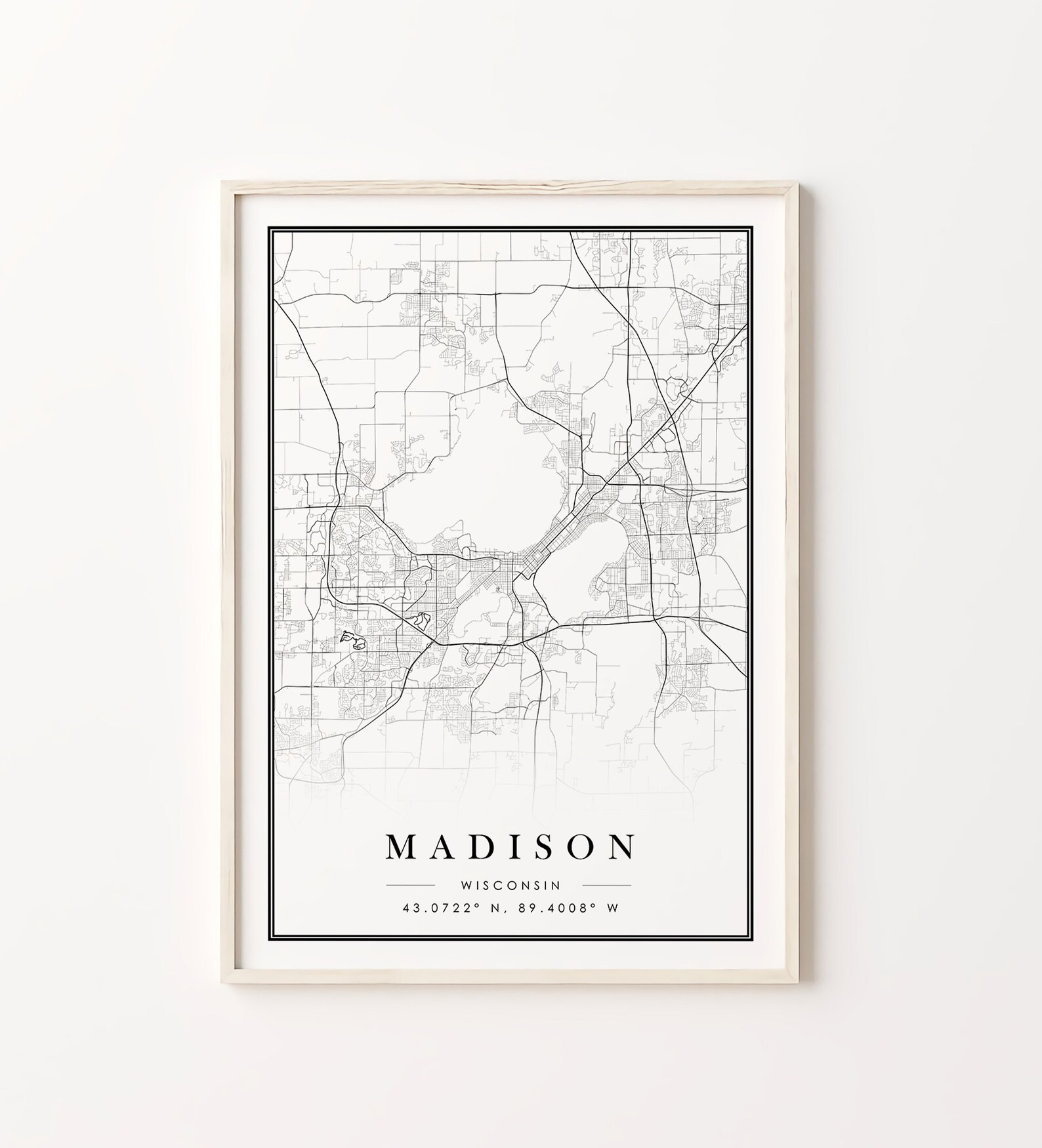 Madison City Prints Madison Black and White Prints Set of 6 - Etsy