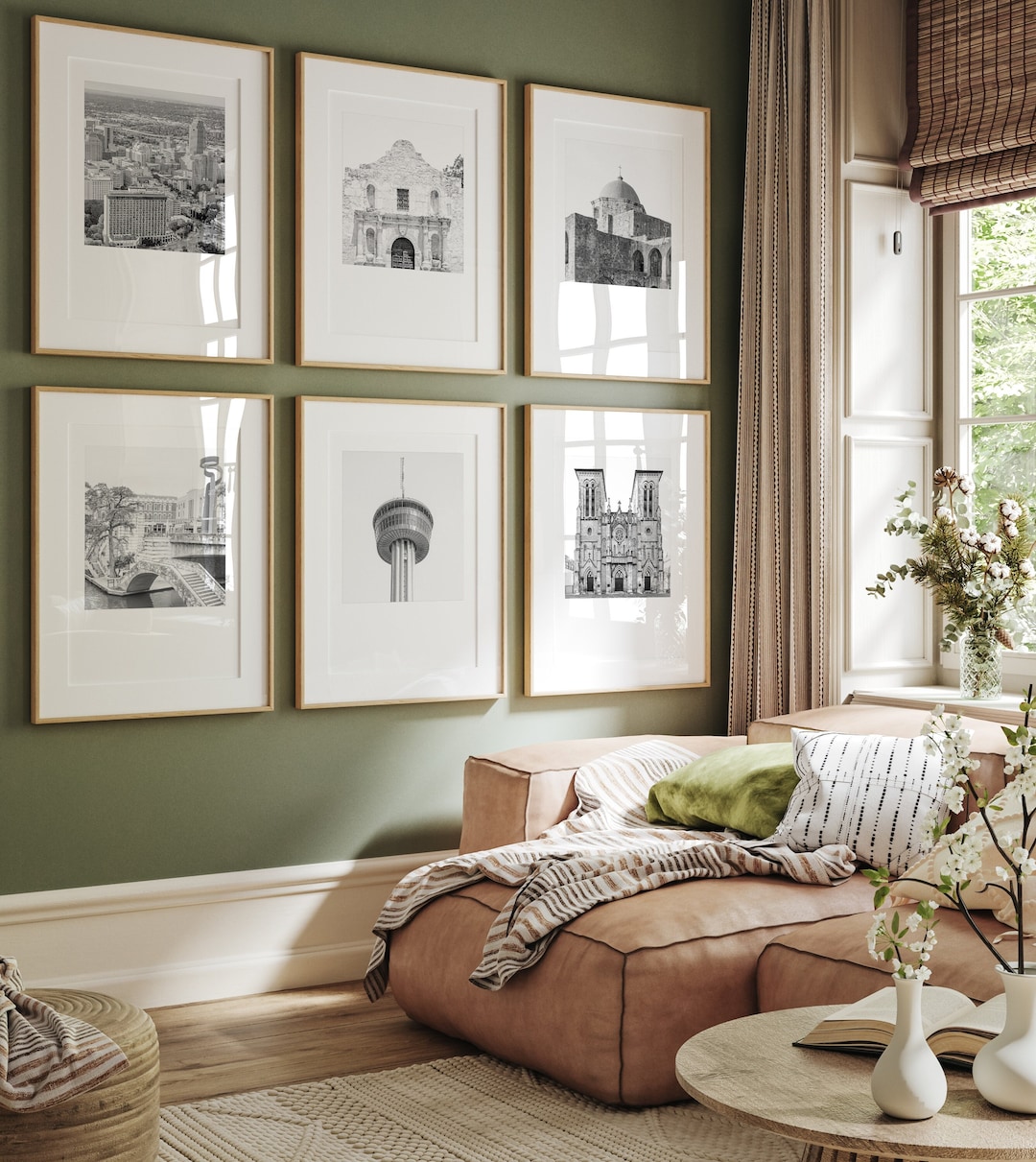 San Antonio Prints Set of 6 | River Walk | the Alamo | Skyline | San ...