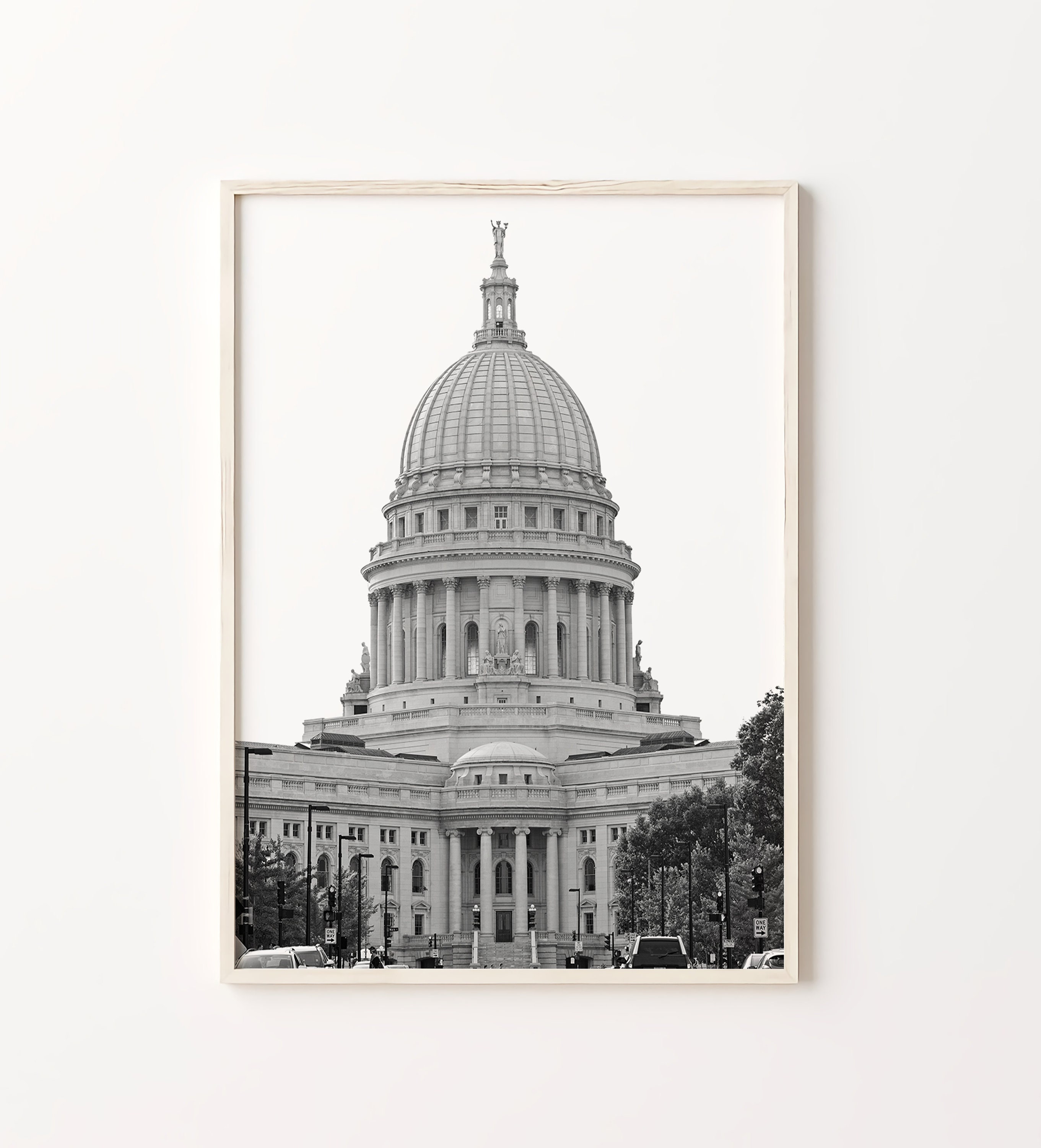 Madison City Prints Madison Black and White Prints Set of 6 - Etsy