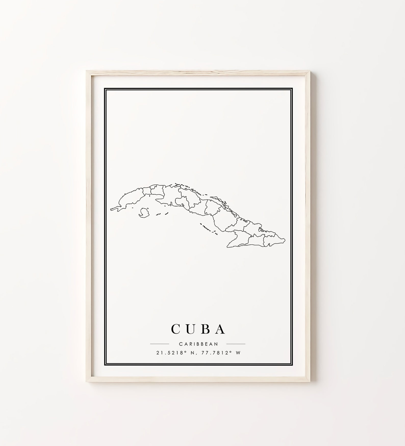 Minimal Cuba Print Black and White Prints Set of 6 Cuba Art - Etsy