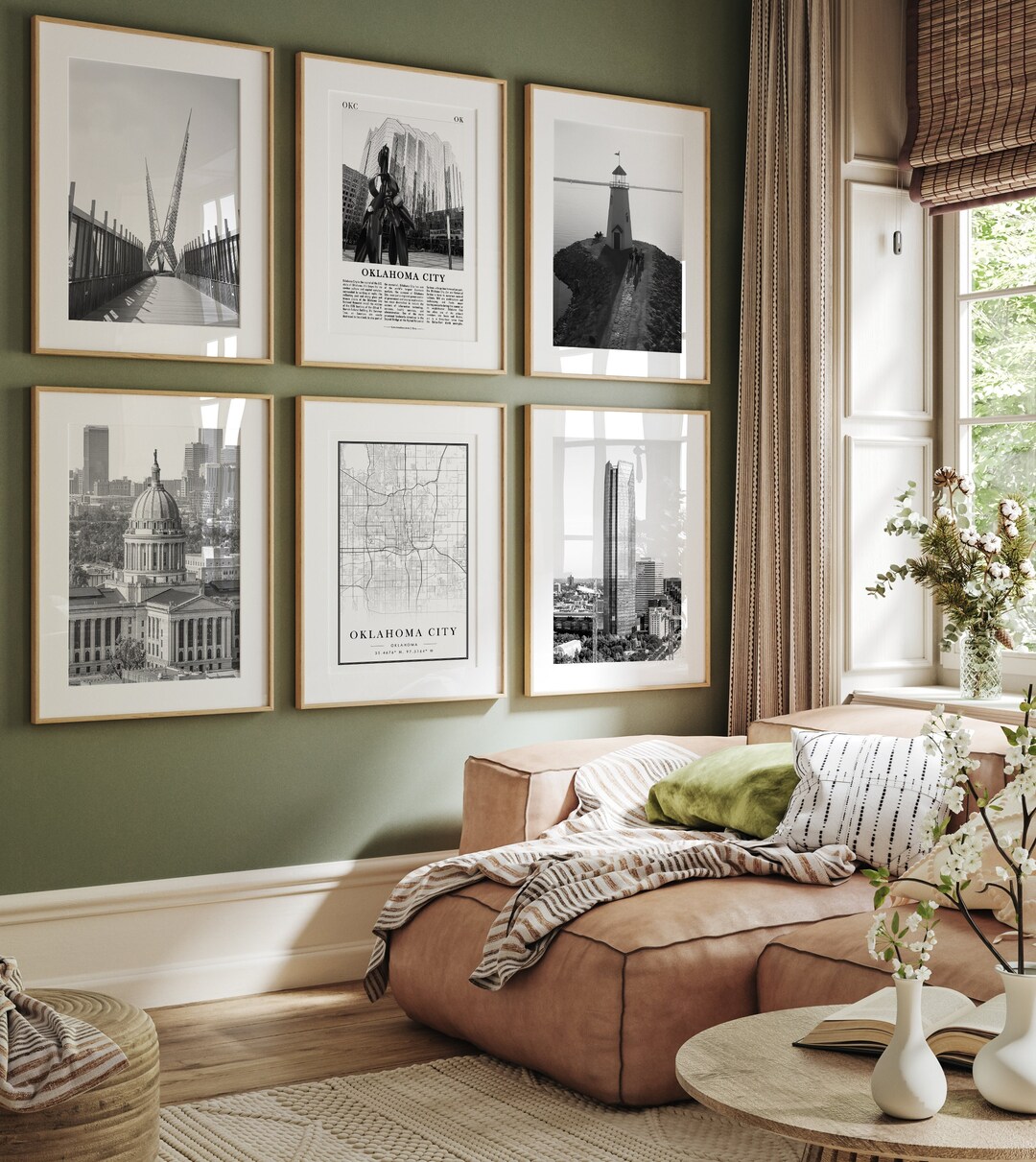 Oklahoma City Prints: Black & White Photo Gallery Wall Art - Etsy