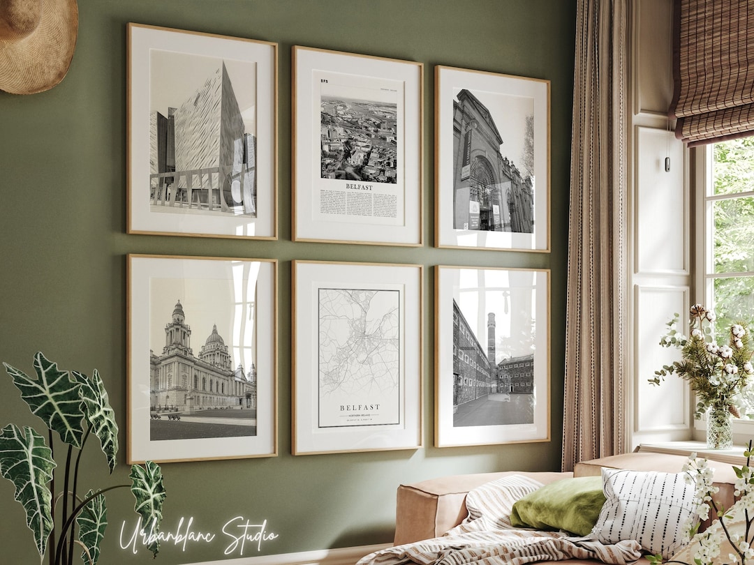 Belfast Prints Set: Black and White City Gallery - Etsy